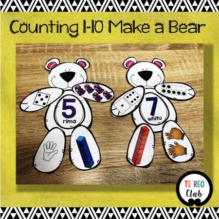 Counting 1-10 Make a Bear - Te Reo Club