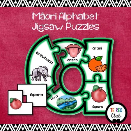 Māori Alphabet Jigsaw Puzzles - Te Reo Club