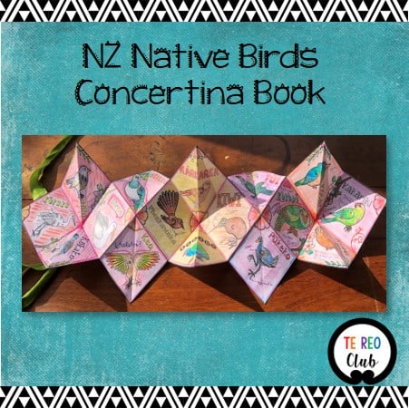 New Zealand Native Birds Concertina Book - Te Reo Club