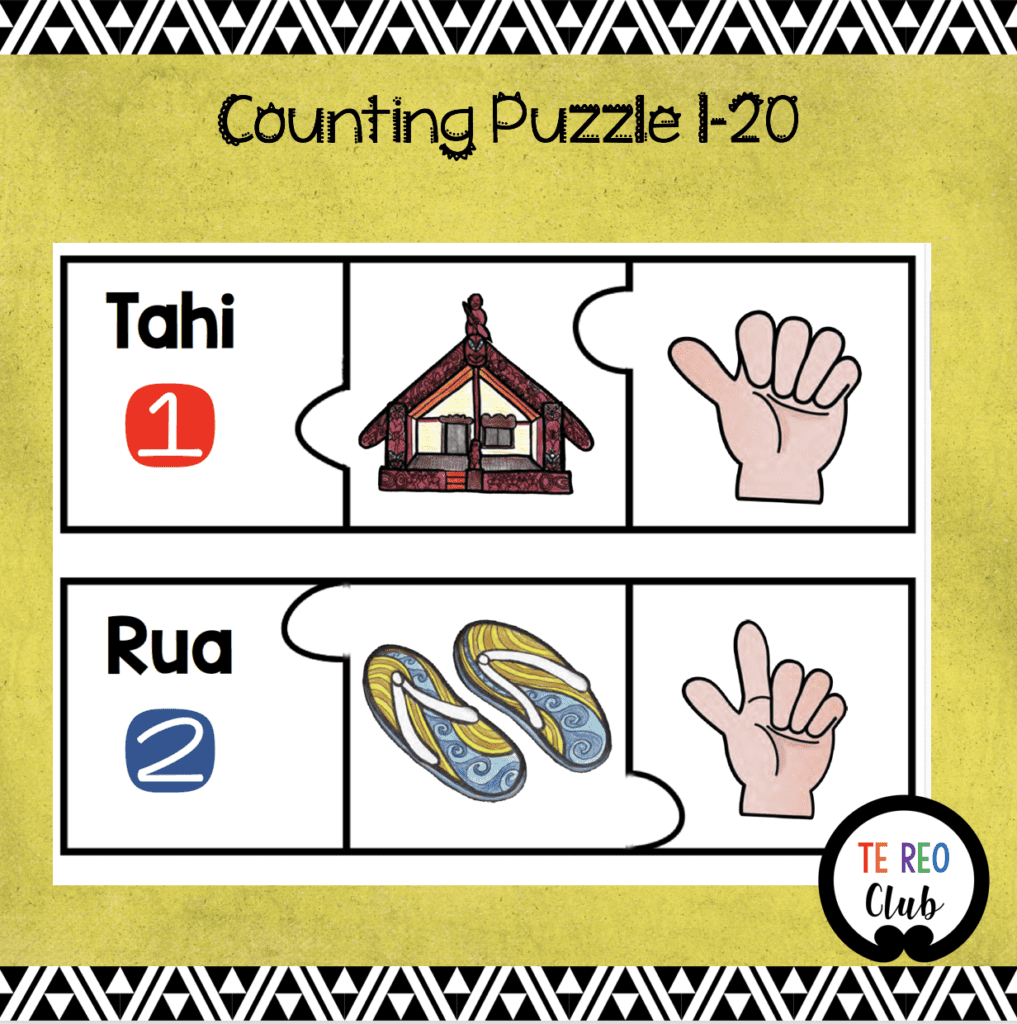 Counting 1-20 Matching - Te Reo Club