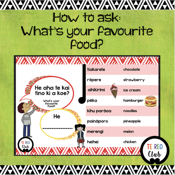How to ask: What's Your Favourite Food? - Te Reo Club