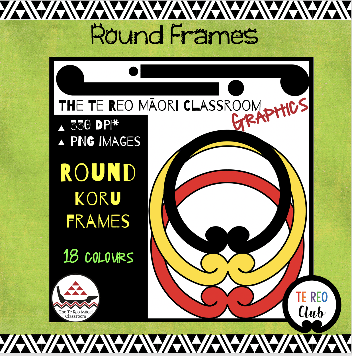 Koru Circle Frames - Te Reo Club