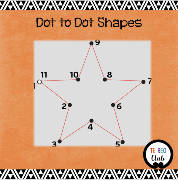 Dot-to-Dot Shapes - Te Reo Club
