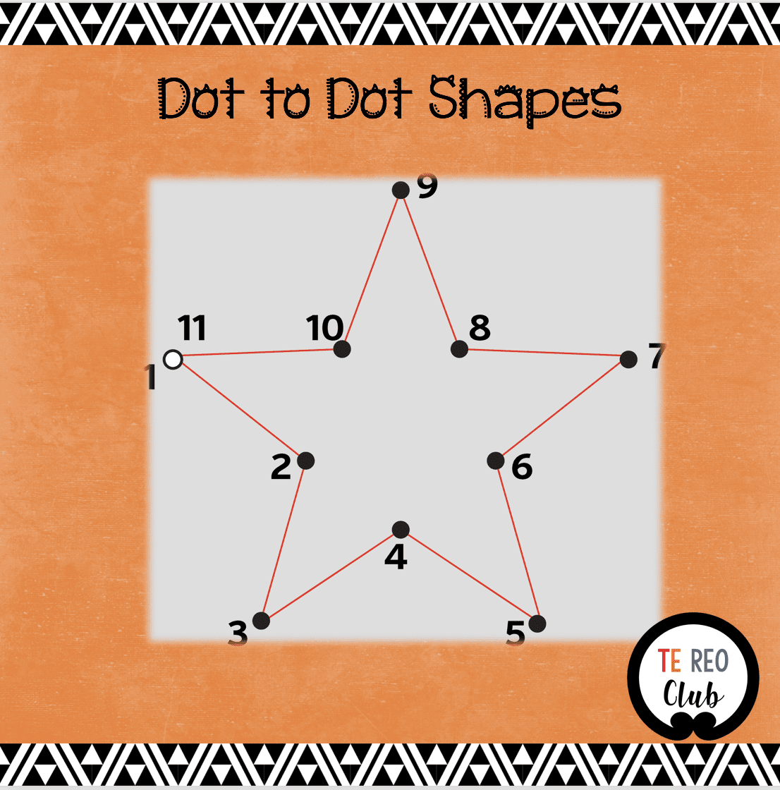 Dot-to-Dot Shapes - Te Reo Club