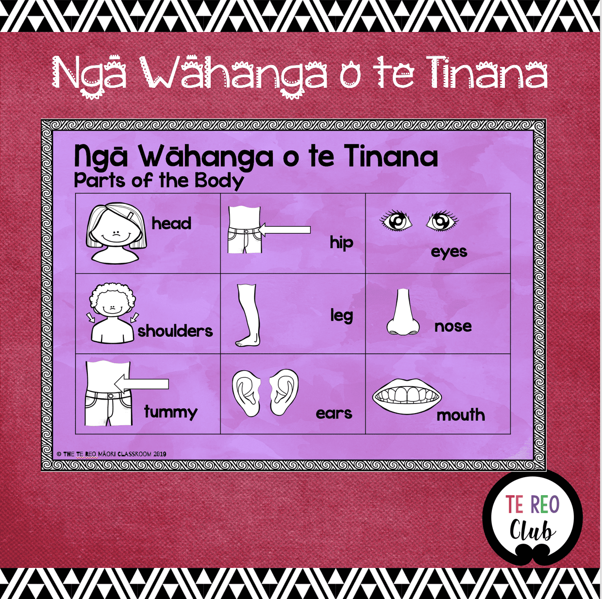 Ngā Wāhanga o te Tinana (Parts of the Body) Learning Folder Pages - Te ...