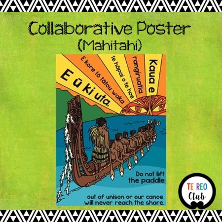 Collaborative Poster - Mahitahi - Te Reo Club