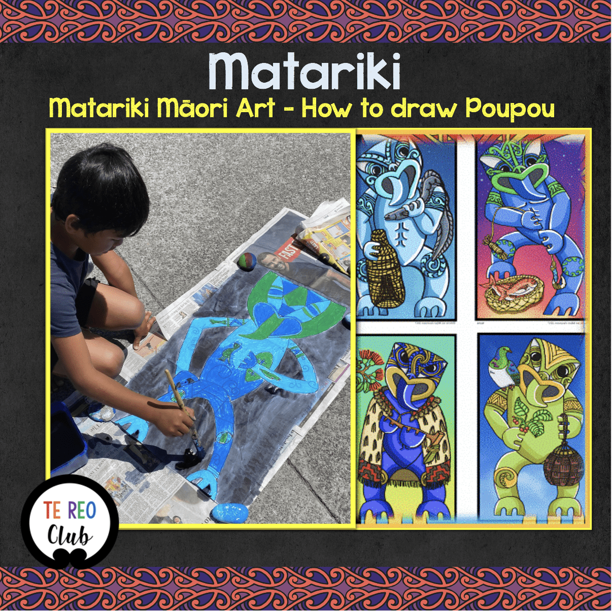 How to Draw Poupou - Te Reo Club