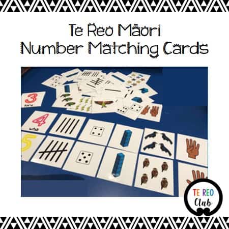 Te Reo Māori Number Matching Cards - Te Reo Club