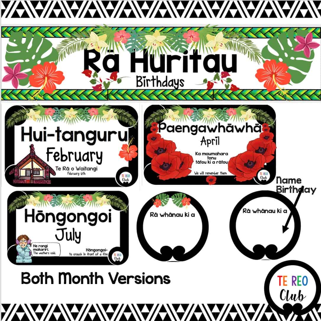 Birthday Banners-Classroom Birthday Display - Te Reo Club
