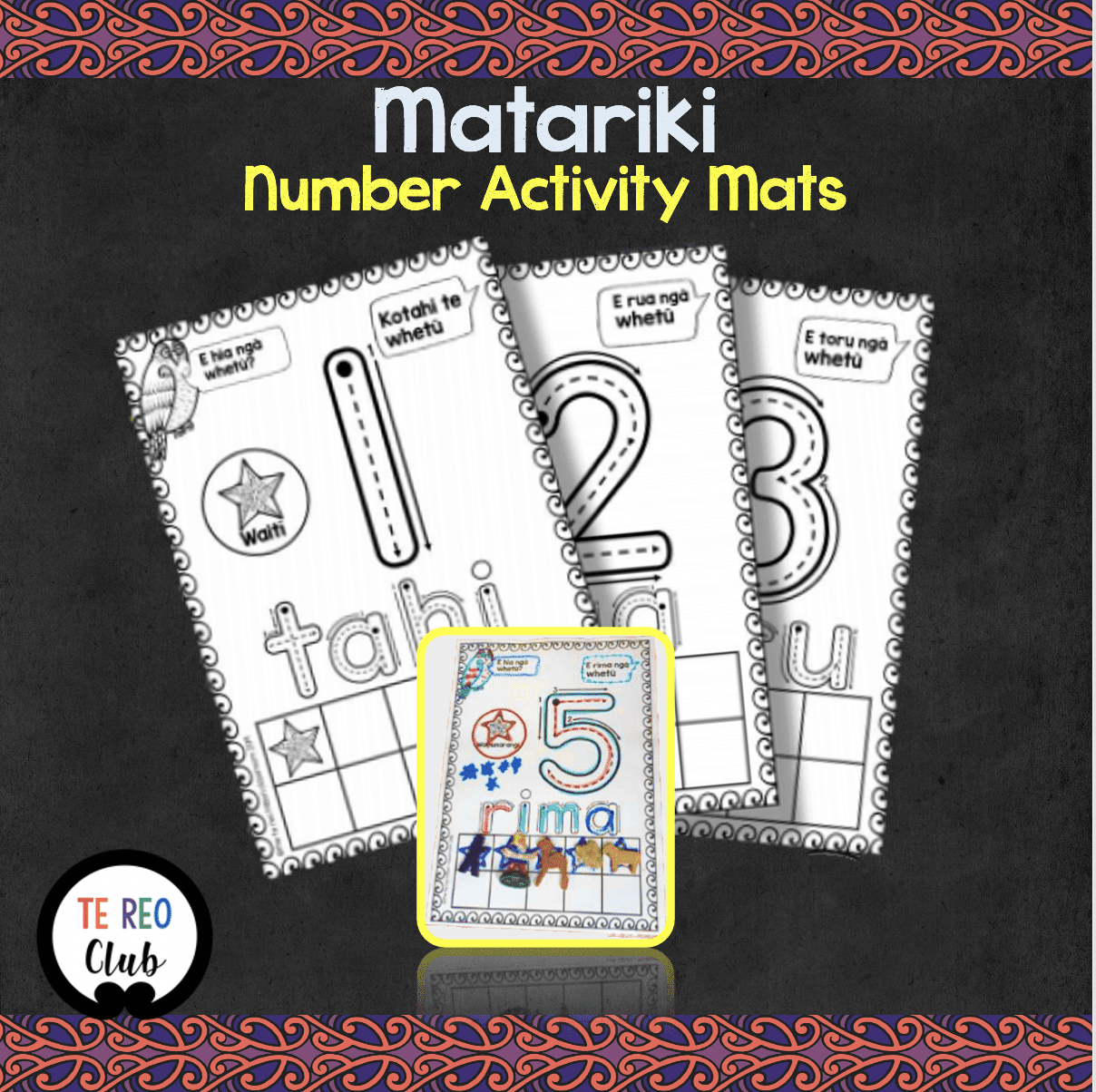 Matariki Number Activity Mats - Te Reo Club
