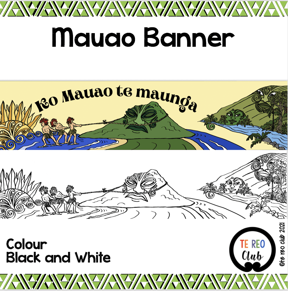 The Story of Mauao Banner - Te Reo Club