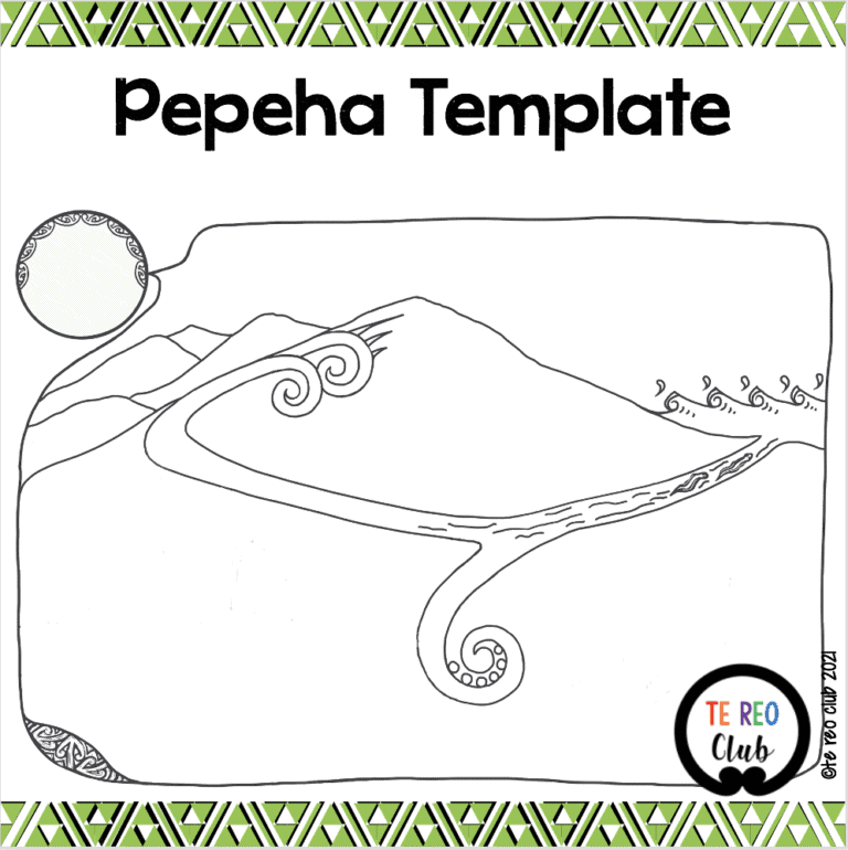 Pepeha Template - Te Reo Club