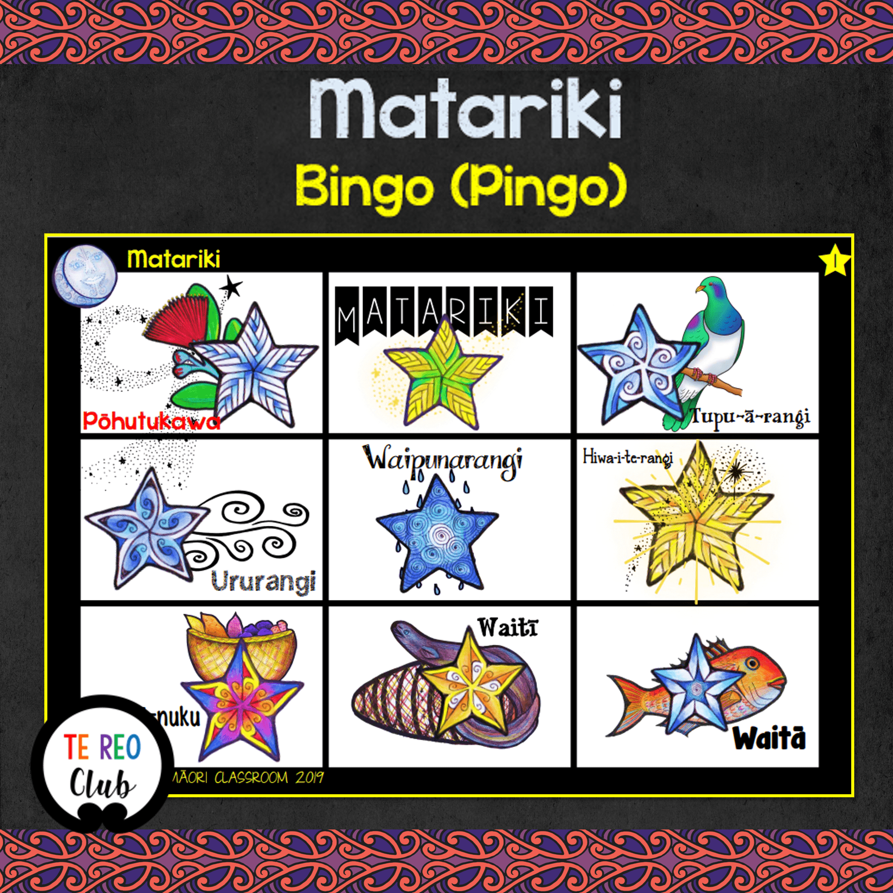 Matariki Bingo - Play & Learn - Te Reo Club