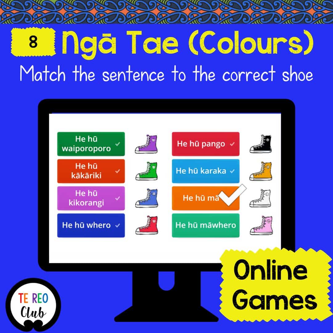 Ngā Tae Unscramble - Te Reo Club