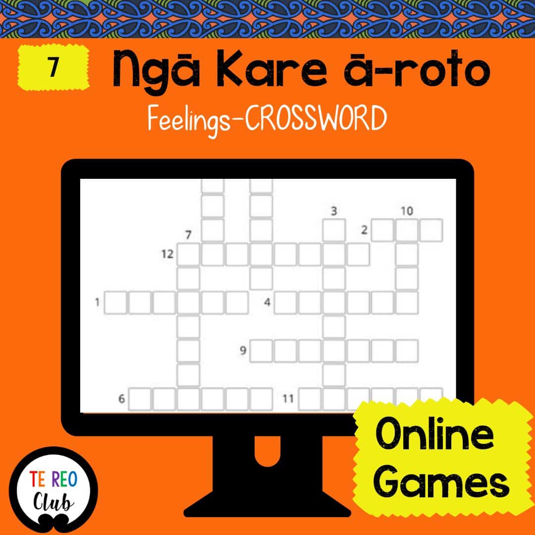 Ngā Kare ā-roto Crosswords - Te Reo Club