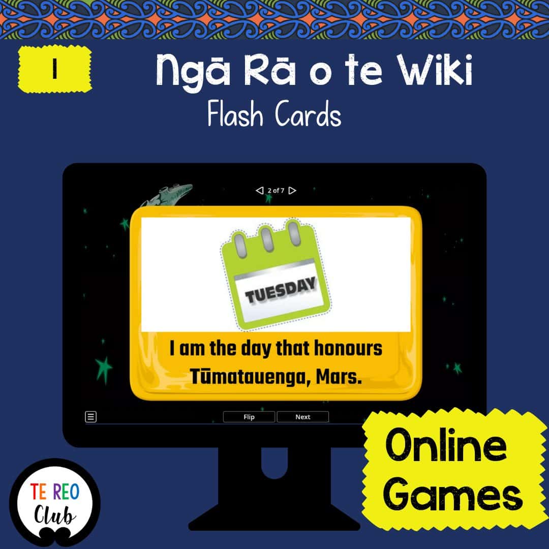Ngā Rā o te Wiki-Days of the Week - Te Reo Club