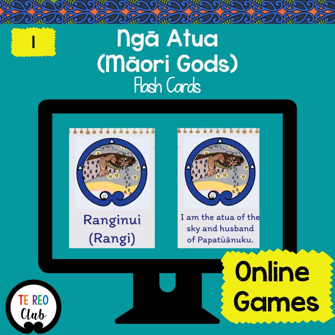 Ngā Atua Māori-Māori Flash Cards - Te Reo Club