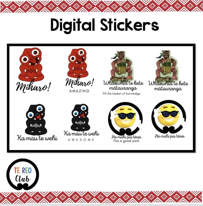 Digital Stickers - Te Reo Club