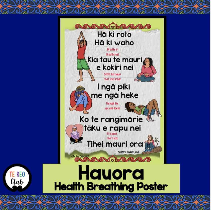 Hauora Breathing Poster - Te Reo Club