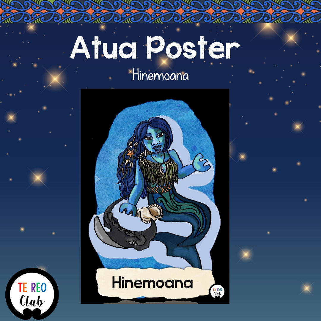 Atua Poster - Hinemoana - Te Reo Club