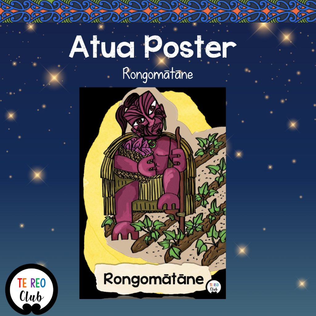Atua Poster - Rongomātāne - Te Reo Club