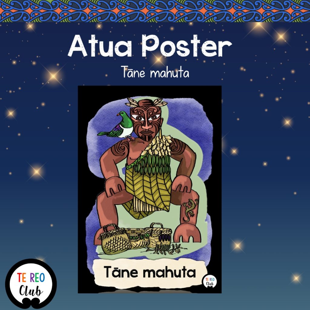 Atua Poster - Tāne mahuta - Te Reo Club