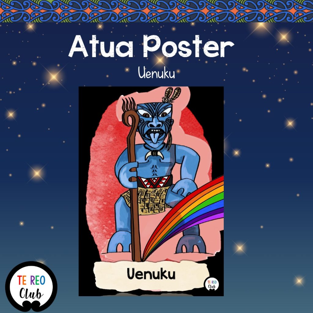 Atua Poster - Uenuku - Te Reo Club