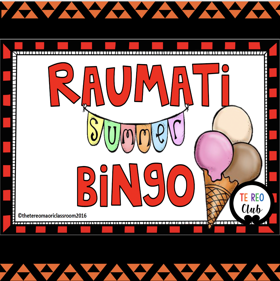 Raumati-Summer Bingo - Te Reo Club